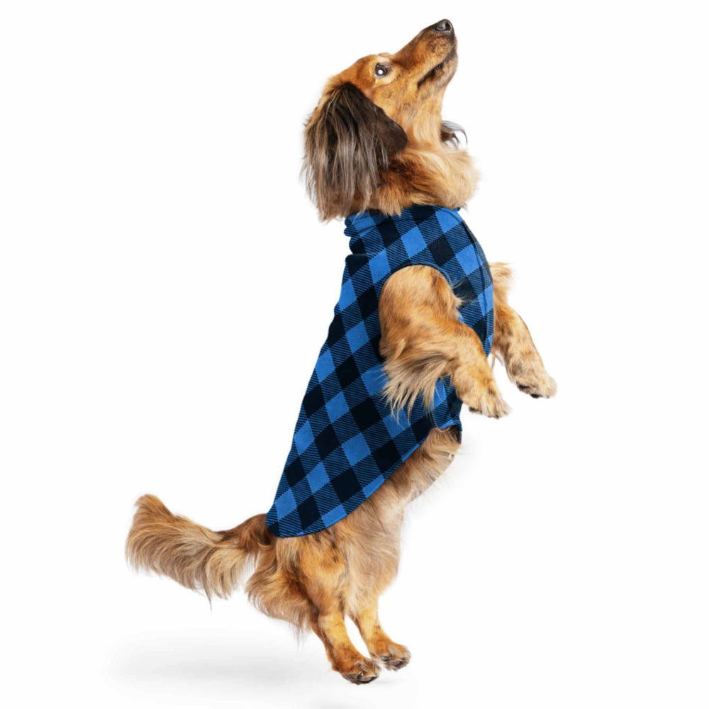 Gold Paw Series Stretch Fleece Plaid Small Dog Shirts - DinkyDogClub